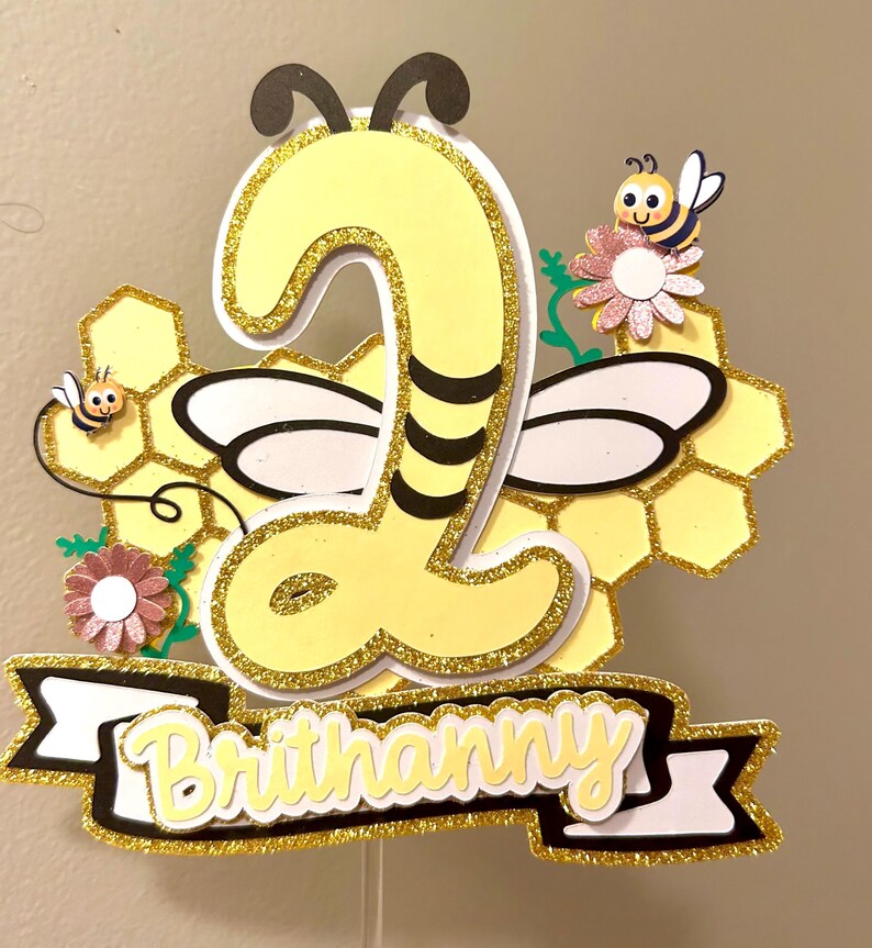 Bee Cake Topper - Etsy