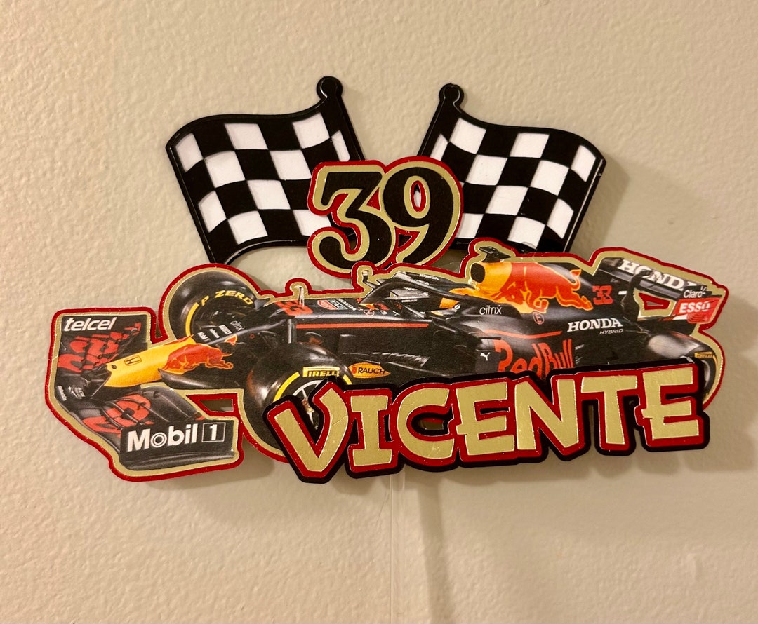 Fórmula 1 Car Cake Topper - Etsy