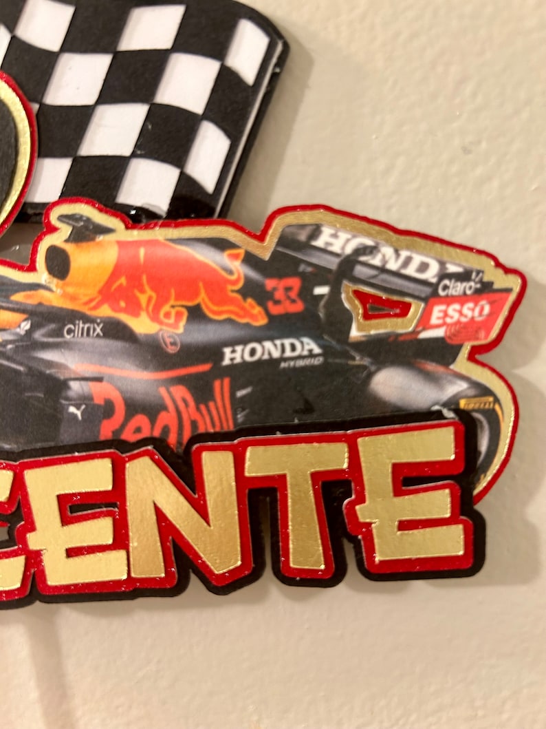 Fórmula 1 Car Cake Topper - Etsy