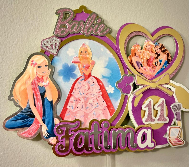 Barbie Cake Topper - Etsy