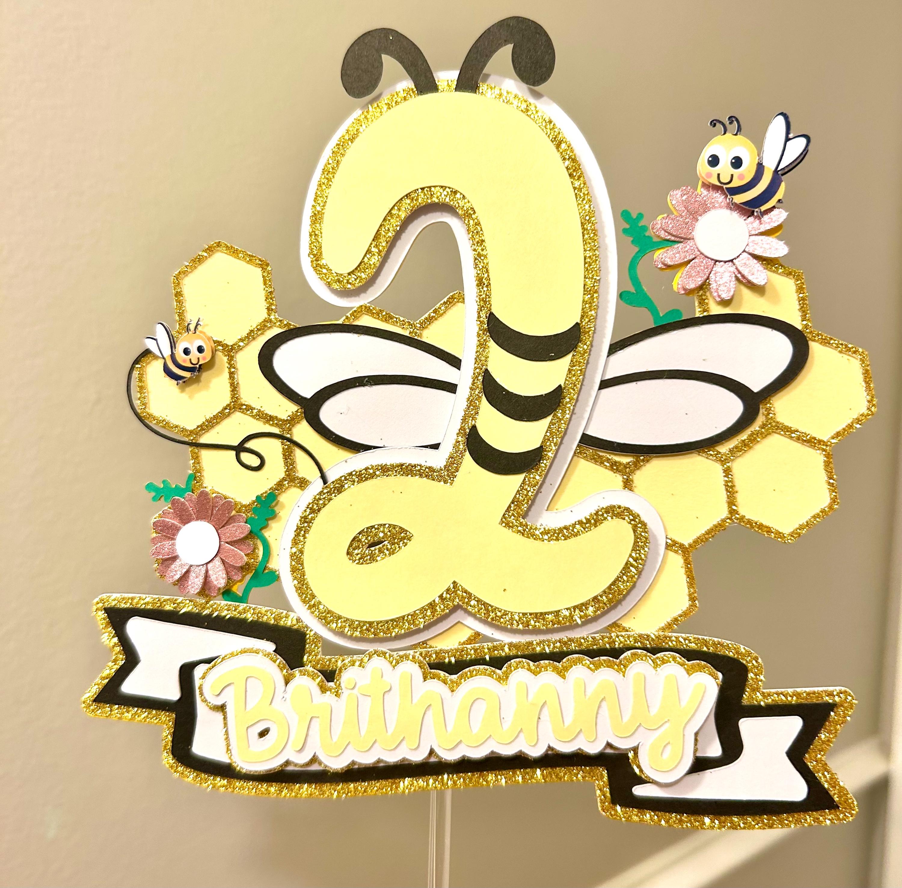 Bee Cake Topper - Etsy