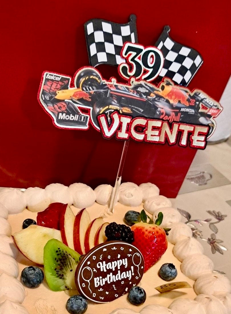 Fórmula 1 Car Cake Topper - Etsy