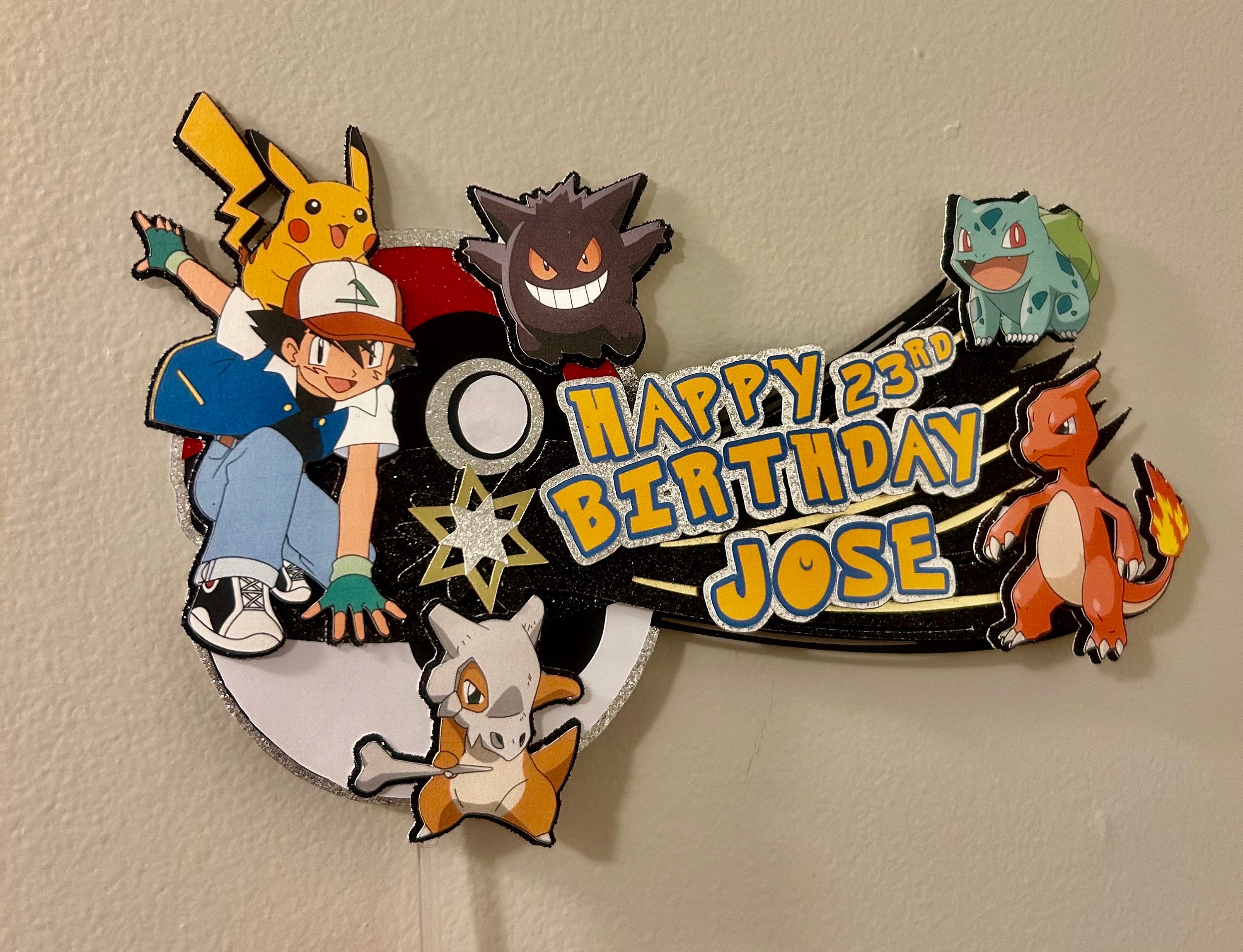 Pokémon Cake Topper - Etsy