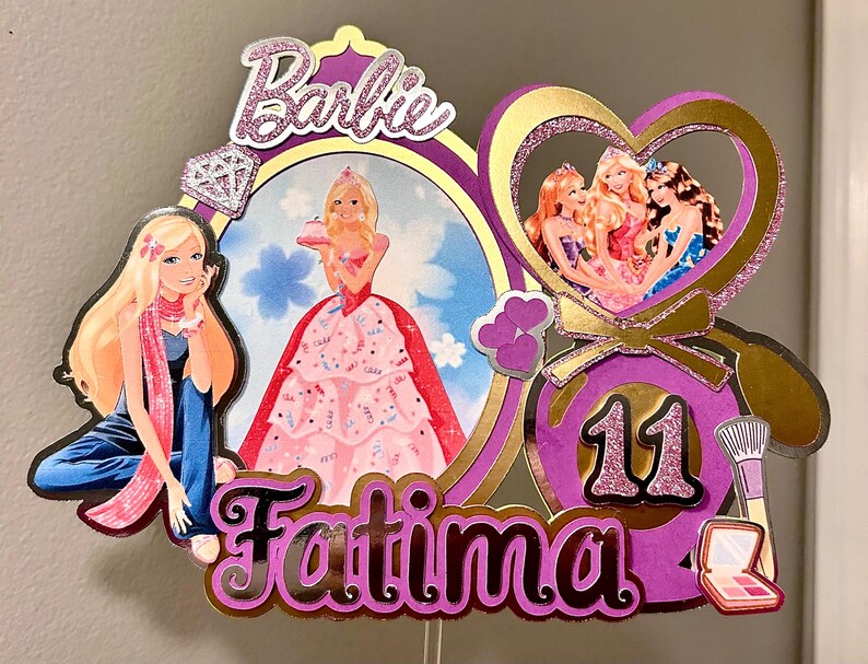 Barbie Cake Topper - Etsy