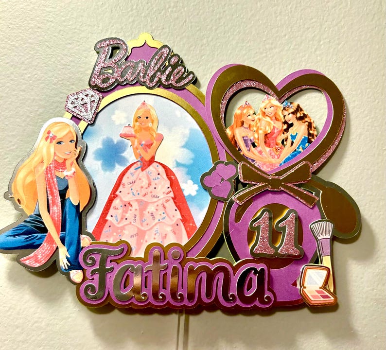 Barbie Cake Topper - Etsy