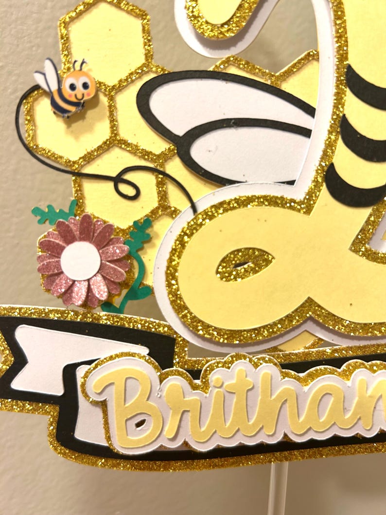 Bee Cake Topper - Etsy