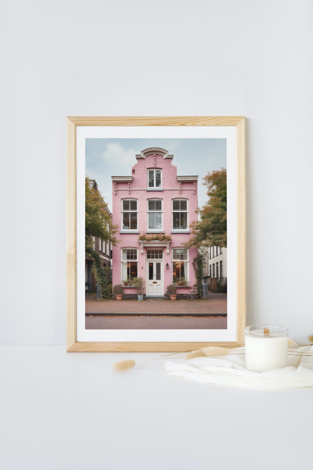 Pink Houses Digital Files Digital Art Prints Home Sweet - Etsy