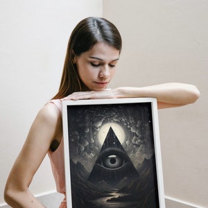 Sacred Eye Art Spiritual Digital Art Mystical Eye Graphic - Etsy