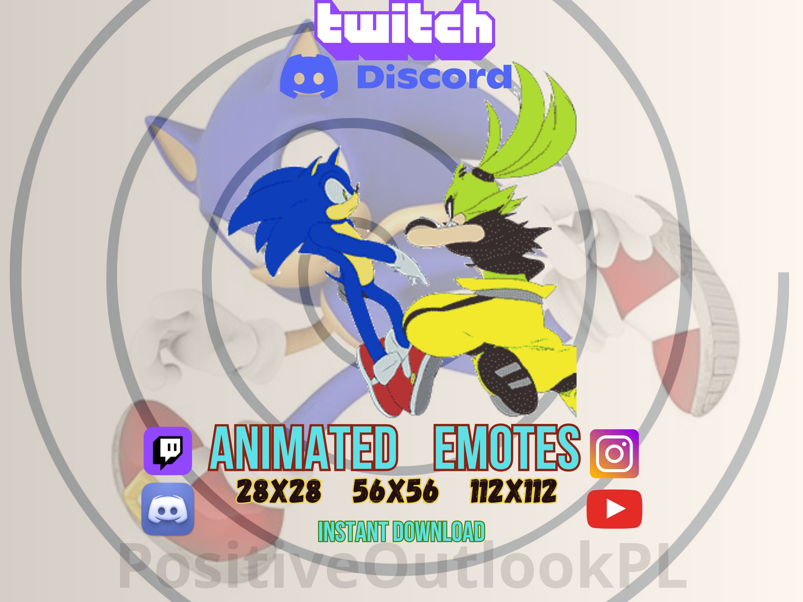 30 gestos animados divertidos de Sonic the Hedgehog Twitch, gestos de ...