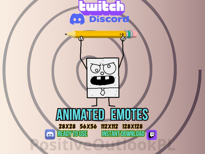Animated Wicked Spongebob Emote, Twitch Emote, Youtube Emote, Discord ...