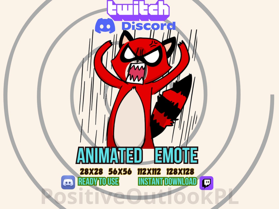 Animated Angry Coon Emote, Youtube Emotes, Discord Emotes, Twitch ...