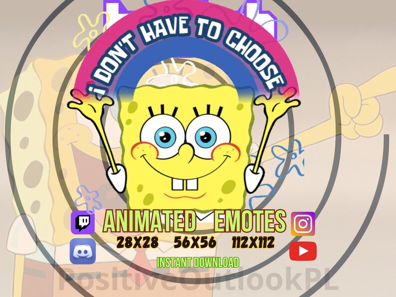 30 Animated Funny Sponge Twitch Emotes, Youtube Emotes, Discord Emotes ...