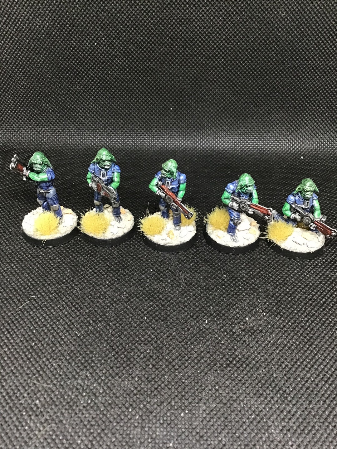 5 X Alien Mercs Soldiers Painted Miniatures 28mm Starsaga Sci-fi WH40K ...