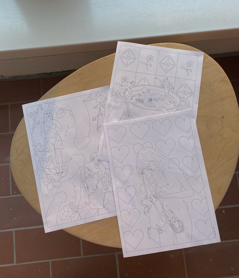 Adult Coloring Book 18, Kinky Colors: Fun, Fetish, and Fantasy, Adult ...