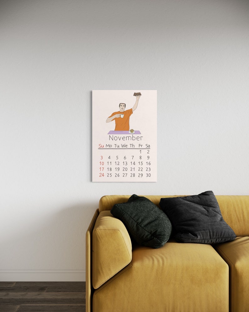 PRINTABLE Calendar 2024, 2024 Eccentric and Humorous Calendar, Fun Art ...