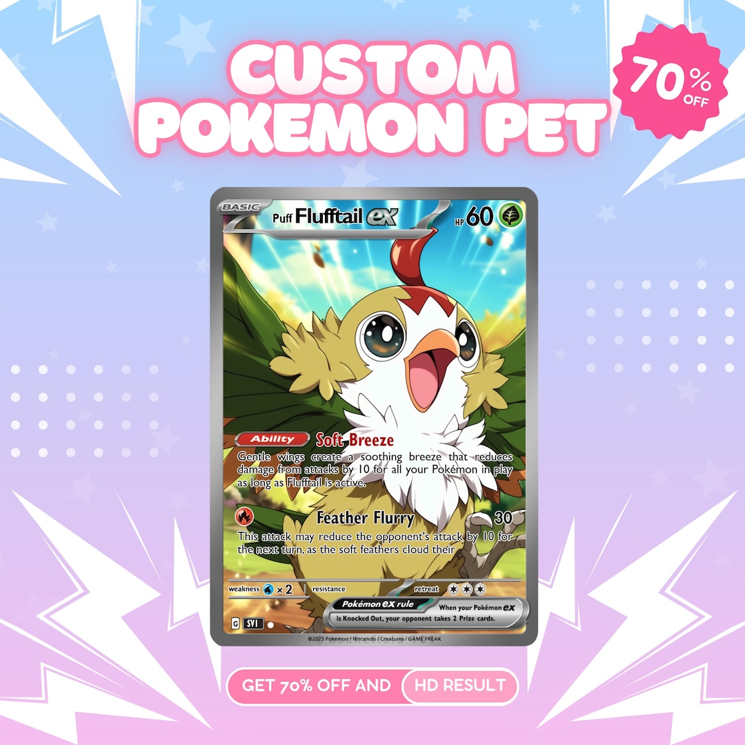 Custom Pokemon Trainer Card, Custom Pokemon Card, Personalized Gift for ...
