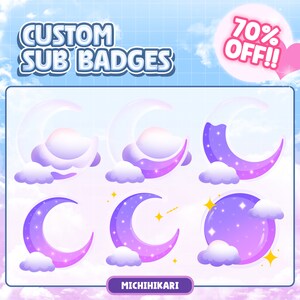 Custom Cute Sub Badges or Bit Badges for Twitch / Youtube / Discord ...