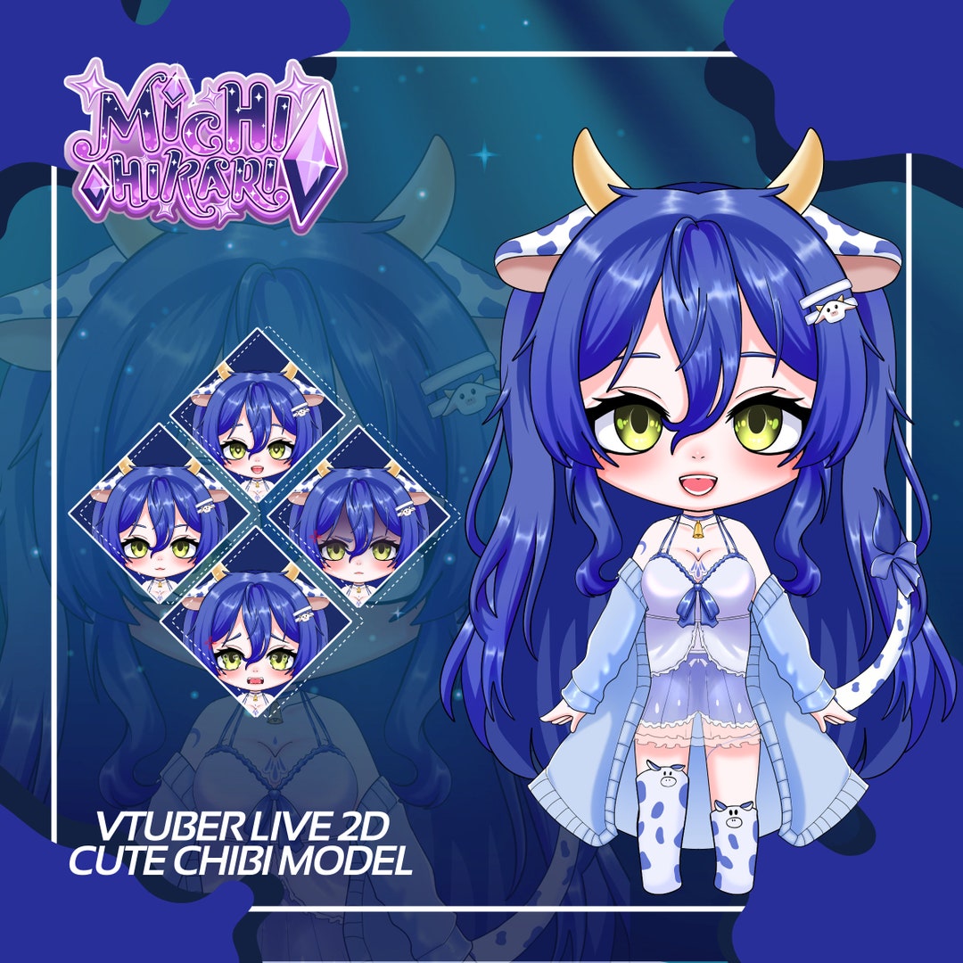 Vtuber Model Live2d Chibi Vtuber Vtuber Design Rigging - Etsy UK