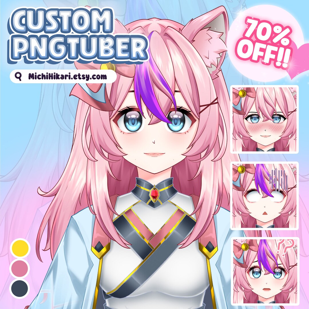 Custom PNGTUBER Pngtuber Commission Commercial Use Png Tuber Model ...