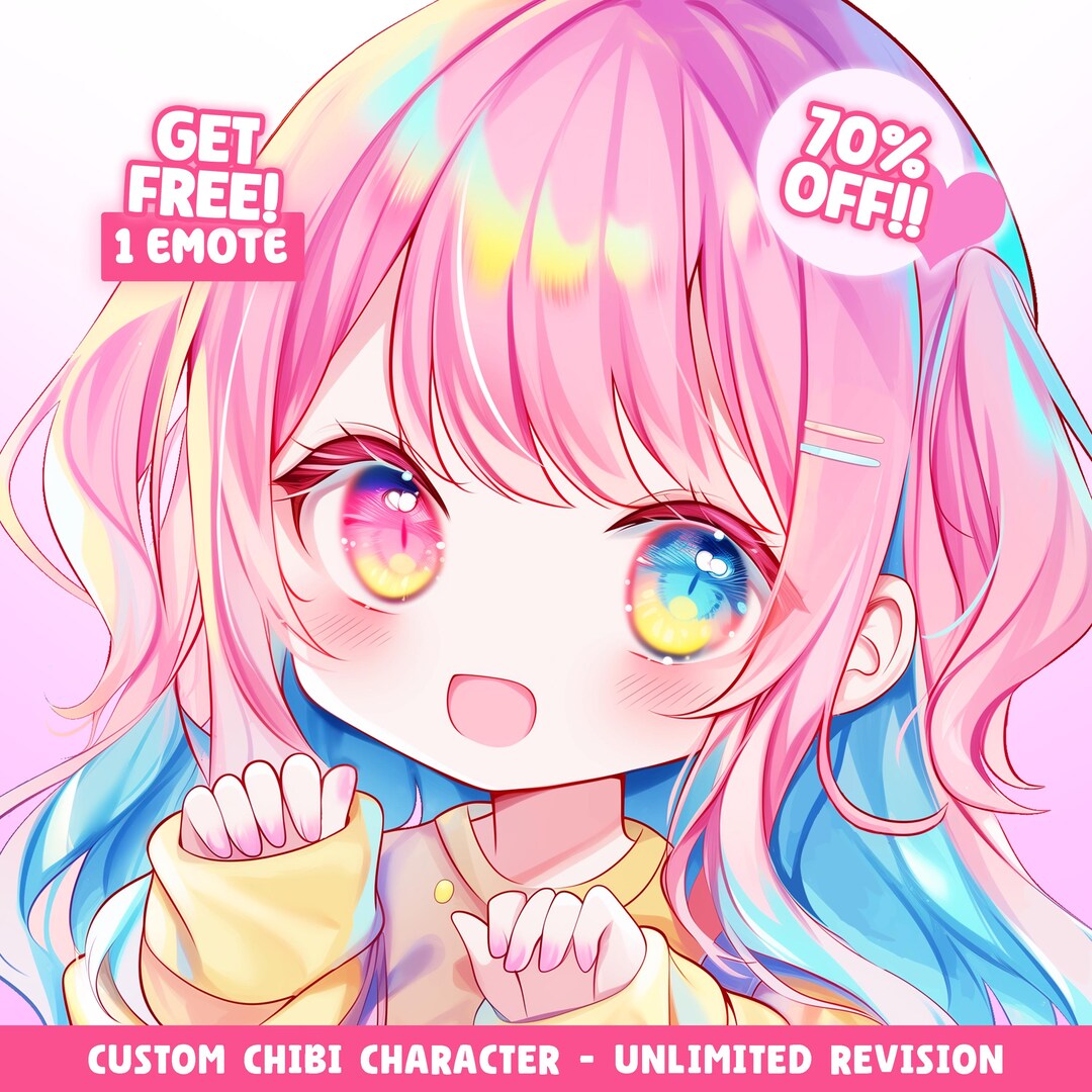 Custom Chibi Anime | Chibi Character, Custom Chibi Commission, Original ...