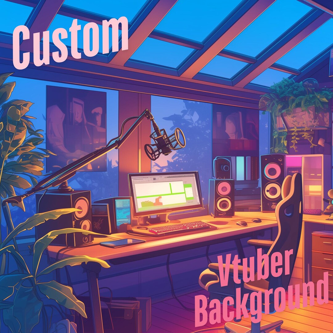Custom Vtuber Background, Vtuber Room, Vtuber Background, Vtuber ...