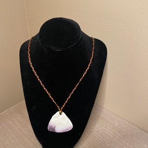 Braided Sinew Wampum Pendant Necklace - Etsy