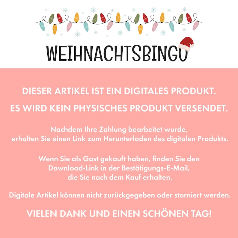 Christmas Bingo for Children. Bingo Christmas German. Christmas Game ...