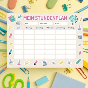 My Timetable. Timetable for Children. Student Planner. School ...