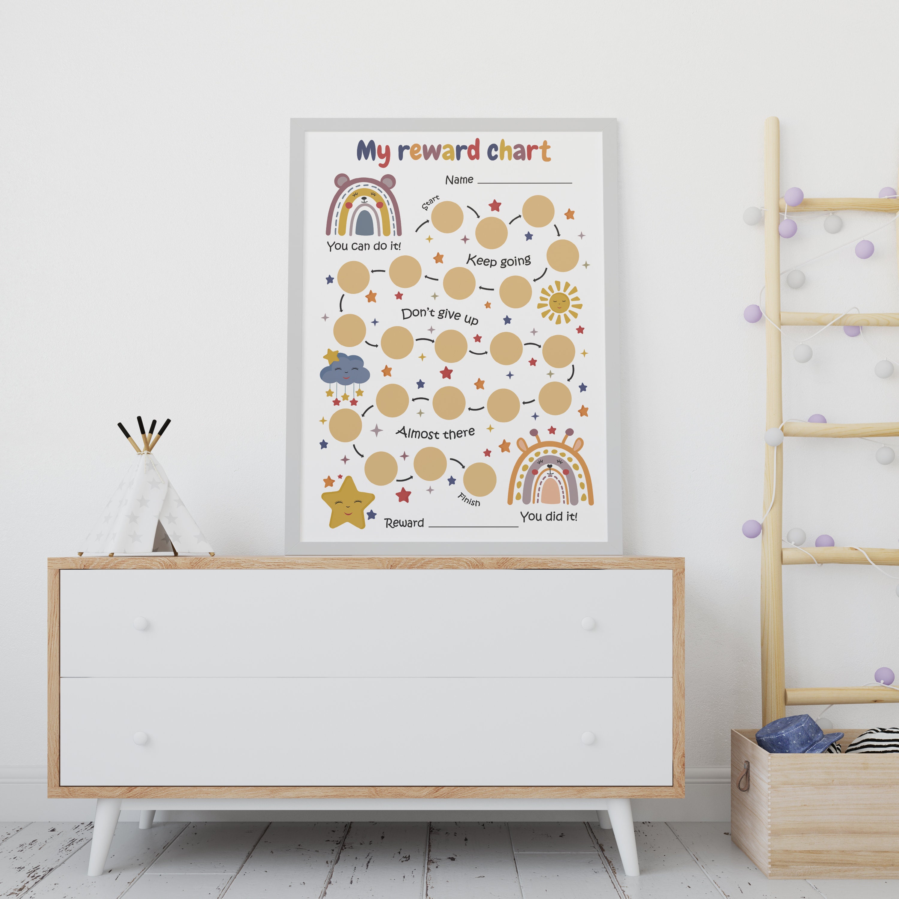 Printable Reward Chart. Toddler Potty Chart. Kids Behavior - Etsy