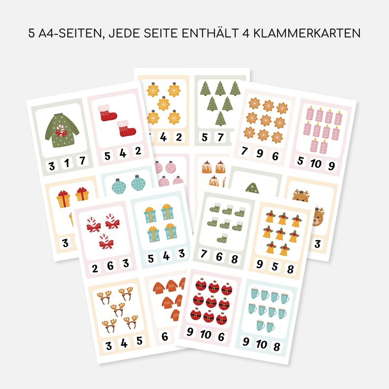 Clip Cards. Number Flashcards. Counting 1-10. Learning Numbers 1-10 ...