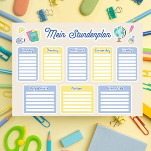 Timetable for Children. Timetable to Print. Weekly Schedule for ...
