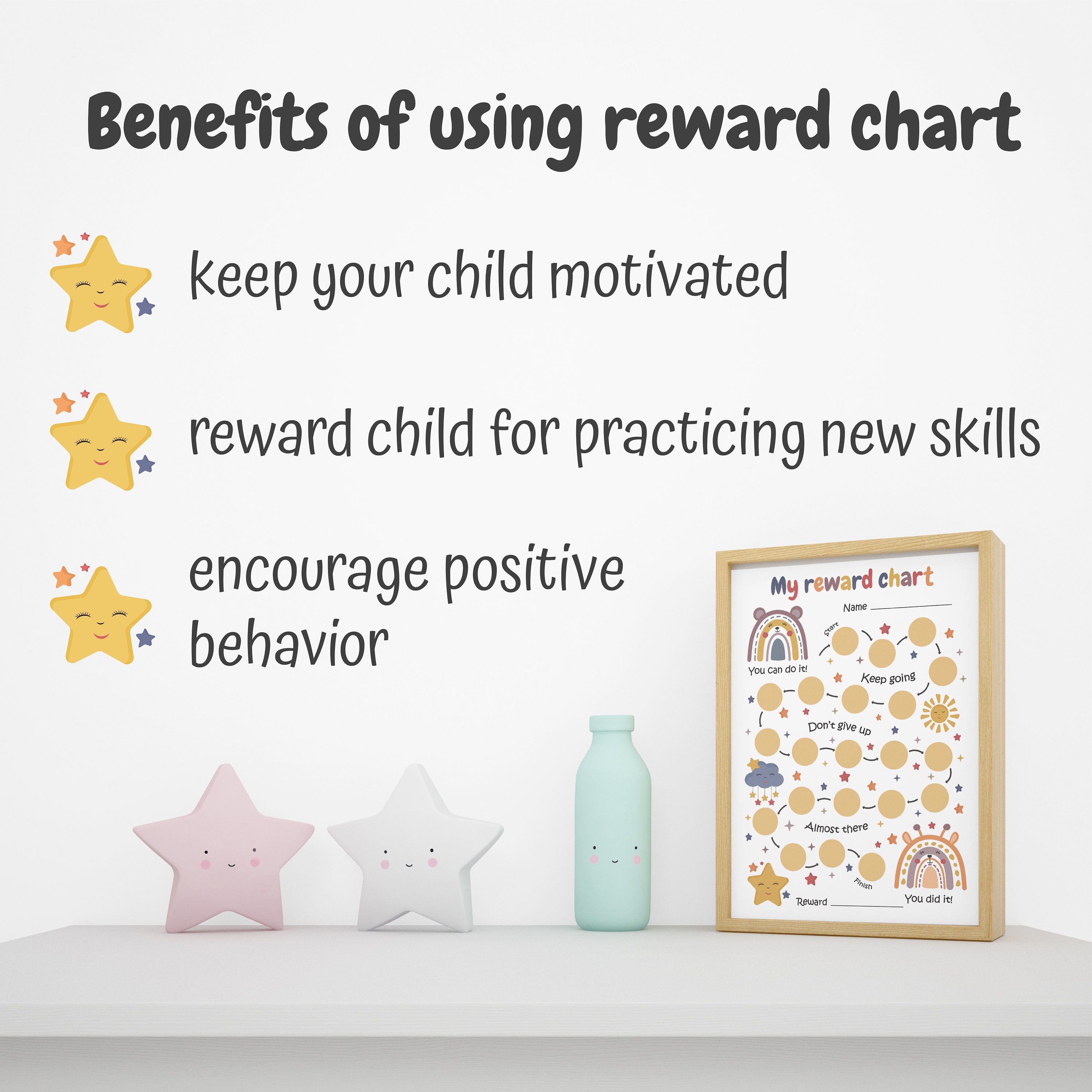 Printable Reward Chart. Toddler Potty Chart. Kids Behavior - Etsy