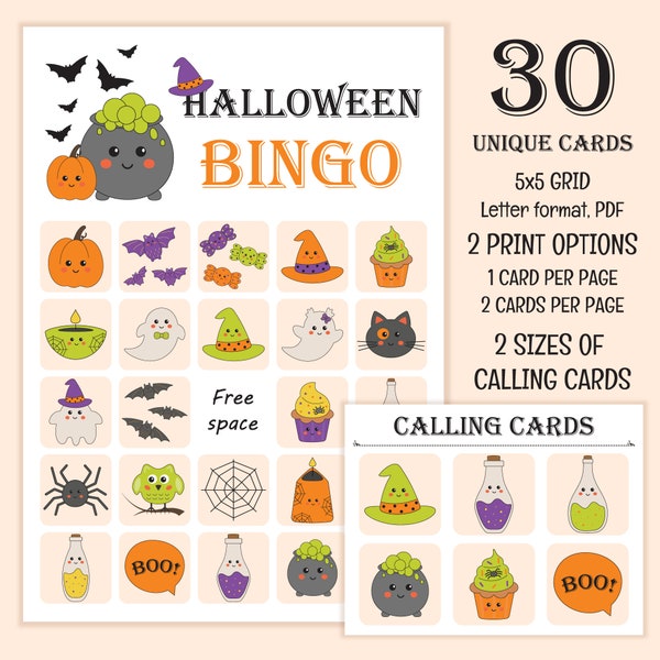 Halloween Bingo - Etsy
