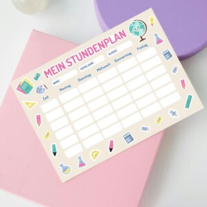 My Timetable. Timetable for Children. Student Planner. School ...