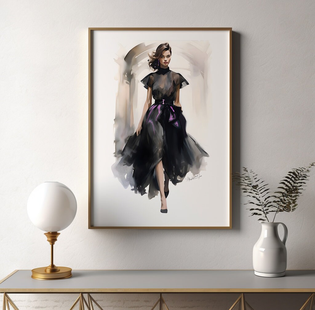 Daria | Fashion Illustration Poster | Wall Art Print | Fashion Art - Etsy