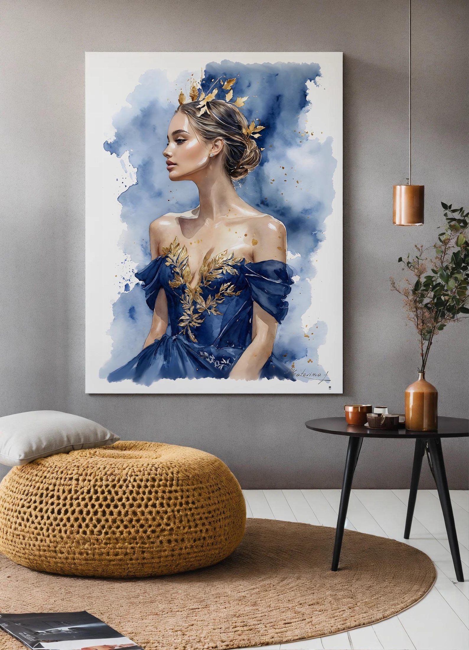 Veronica | Fashion Illustration | Fashion Art | Haute Couture | Gold ...