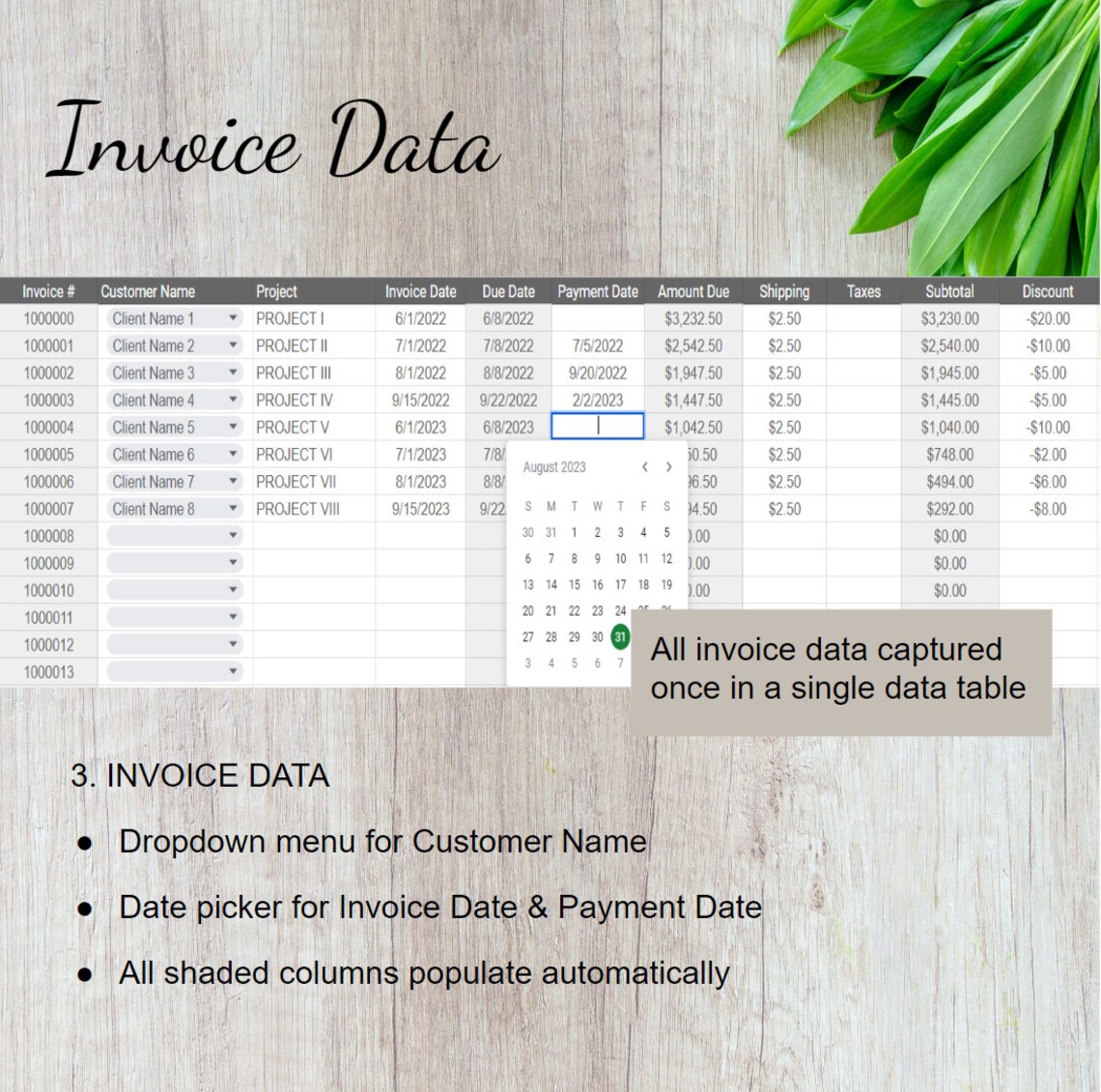 4-in-1 Invoice Template, Payment Tracker, Sales Order Tracker ...