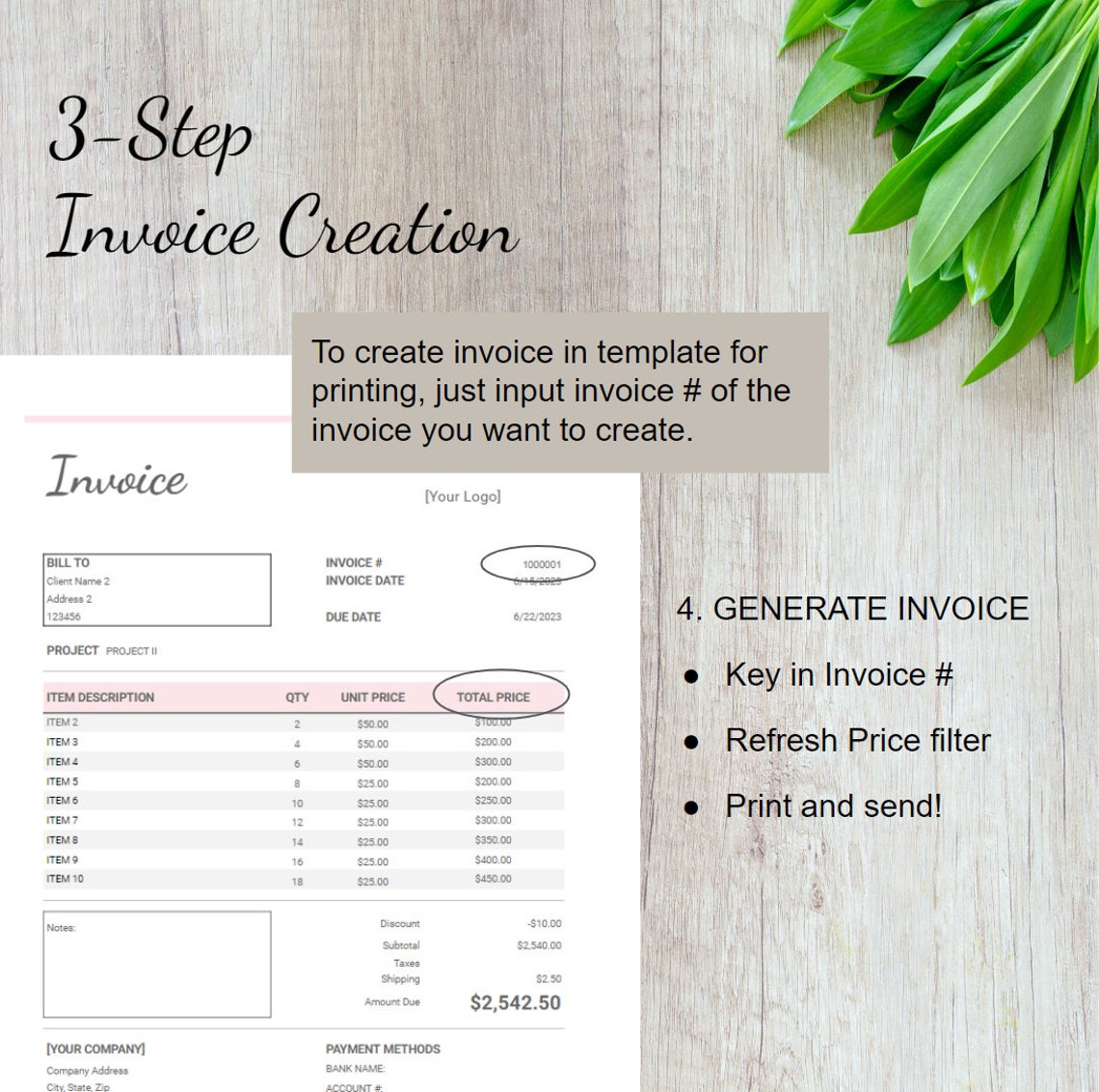 4-in-1 Invoice Template, Payment Tracker, Sales Order Tracker ...