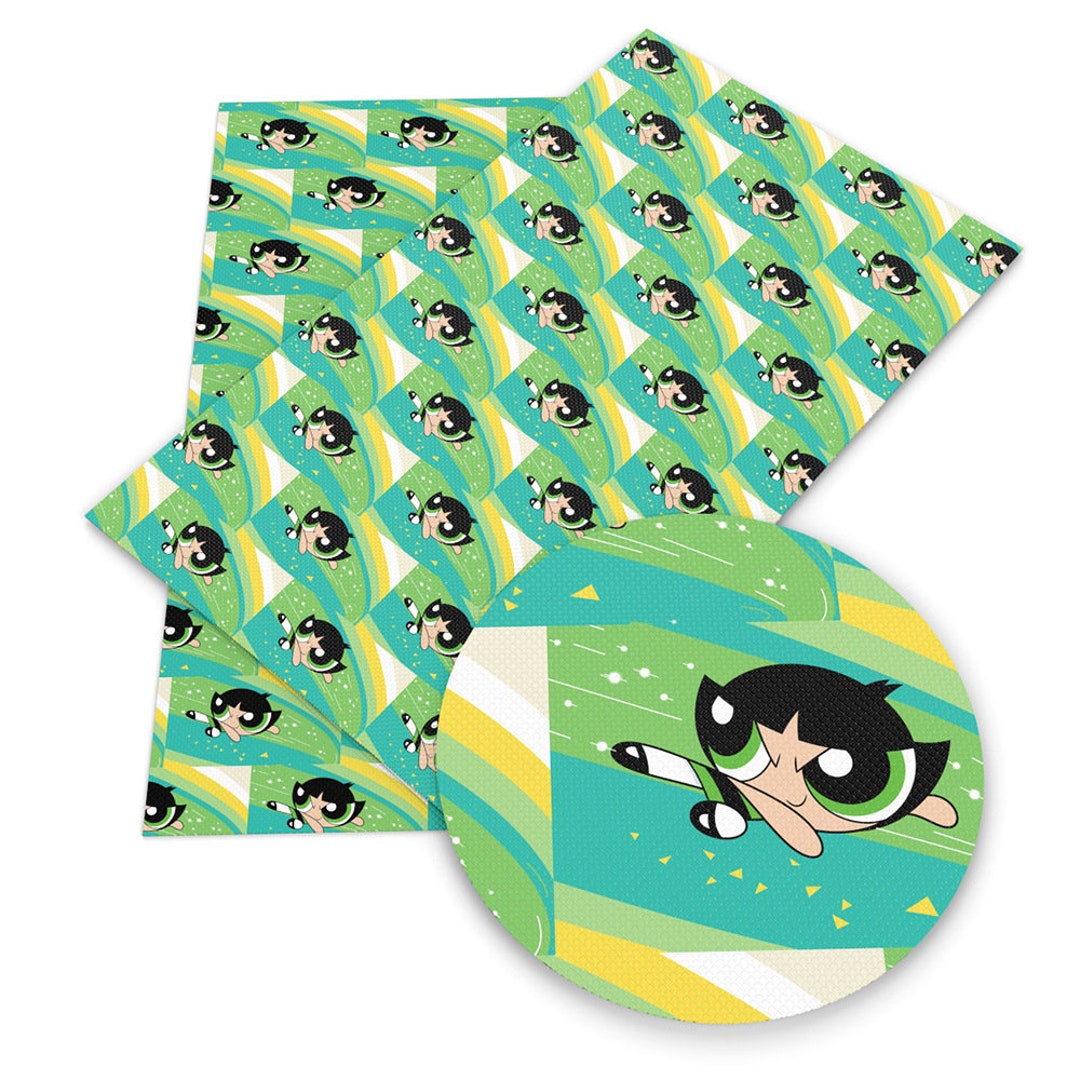 Powerpuff Girls Fabric Cartoon Anime Polyester Cotton Fabric Etsy