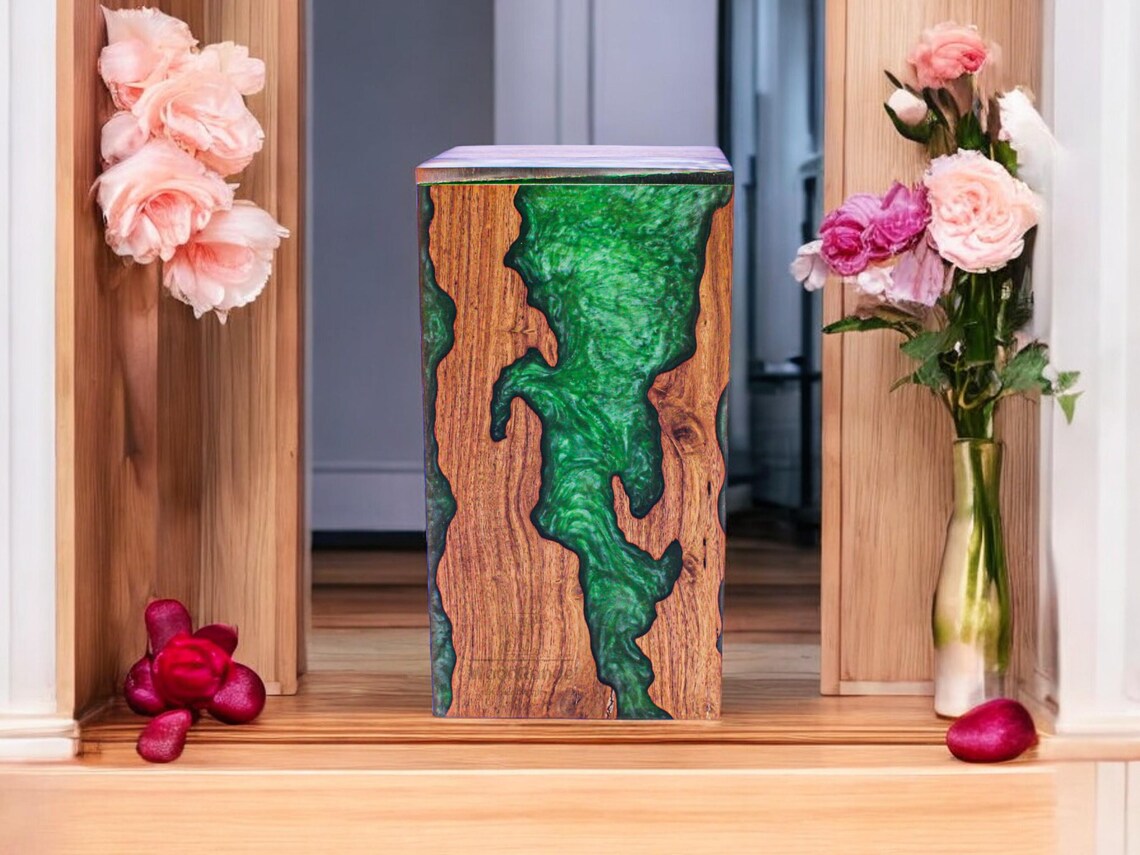 Rosewood Handcrafted Funeral Cremation Urn for Adult Human Ashes Urn ...