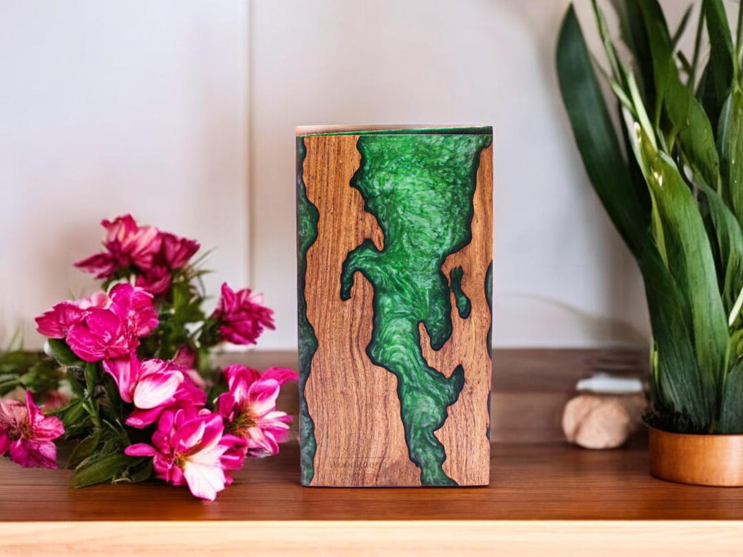 Rosewood Handcrafted Funeral Cremation Urn for Adult Human Ashes Urn ...