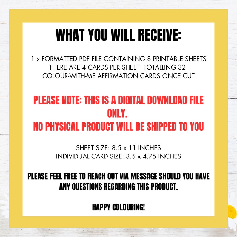 32 Printable Positive Affirmation Cards to Color for Kids, Motivational ...