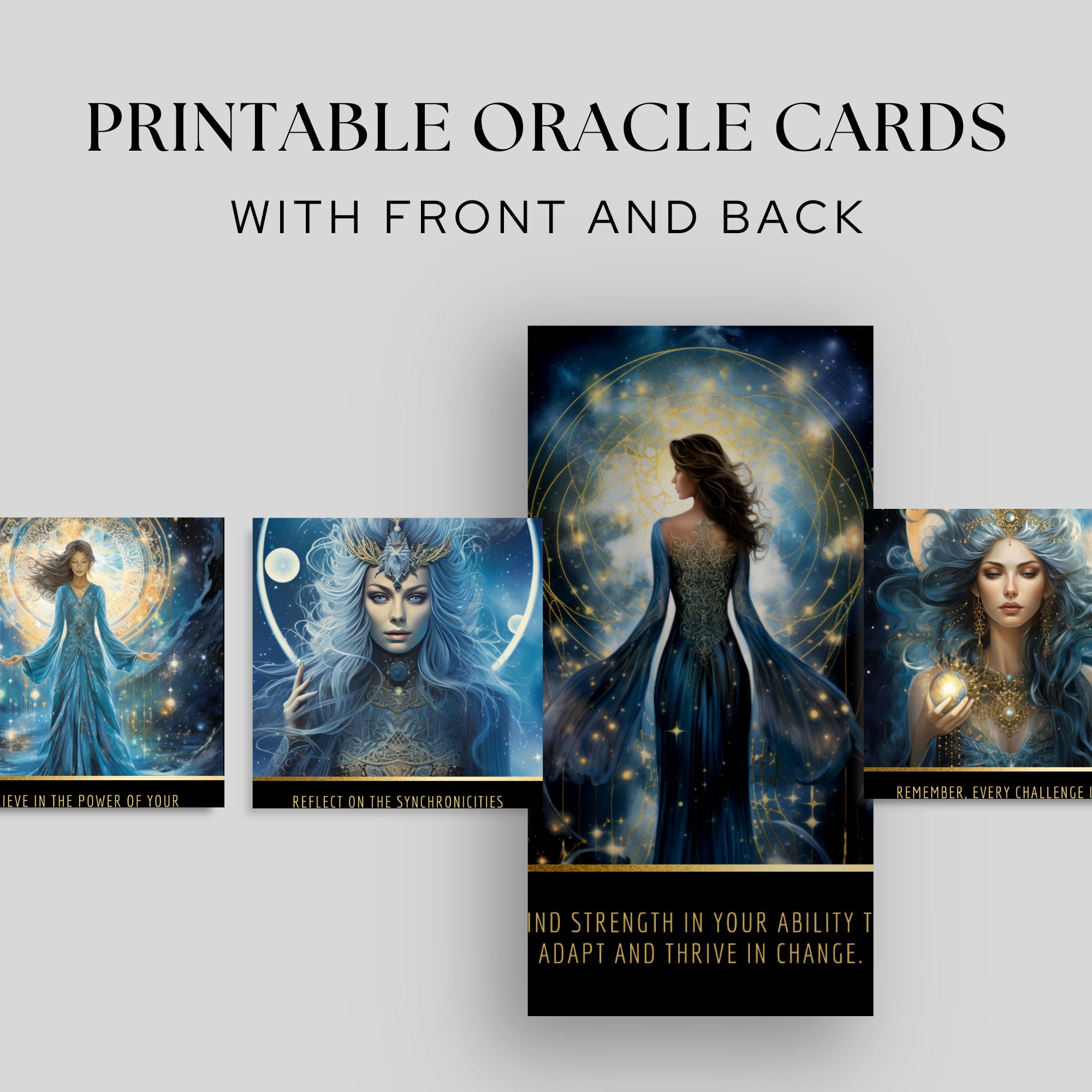 Printable Oracle Cards - Etsy