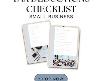 Ultimate Tax Deductions Checklist for Small Business: Tax Write-off ...