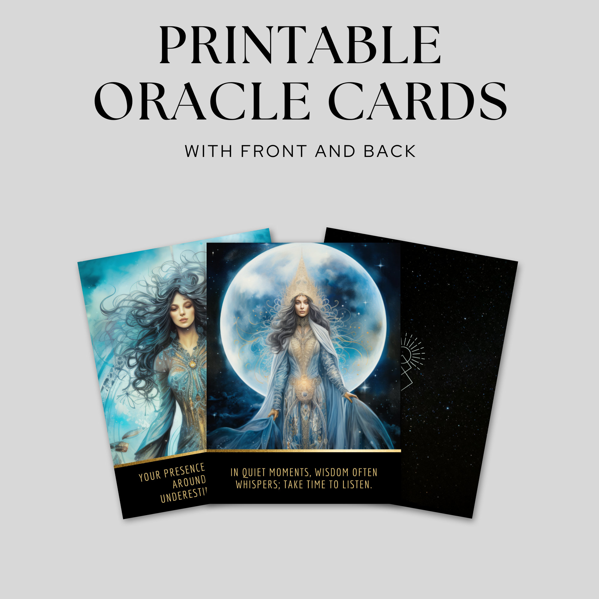 Printable Oracle Cards - Etsy