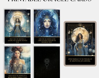 Printable Oracle Deck 100 Oracle Cards Printable Oracles Oracle Deck ...