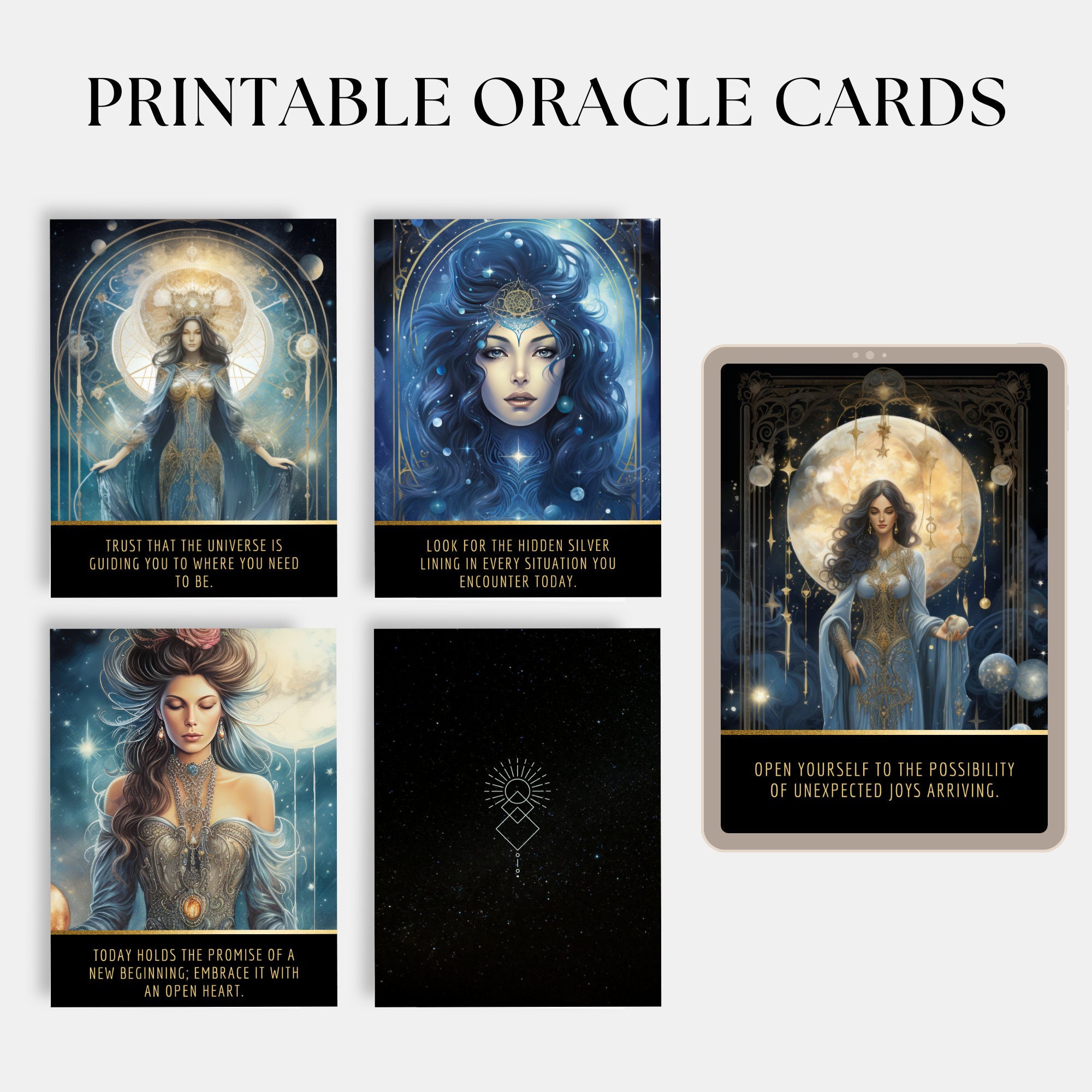 Printable Oracle Cards - Etsy