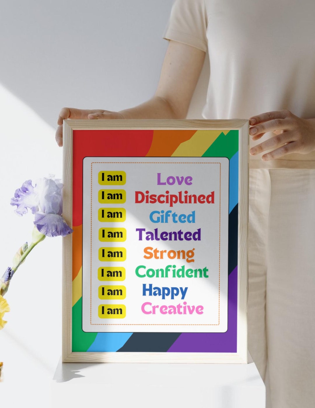 Kids Positive Affirmation Wall Art, Motivational Poster, Printable Wall ...