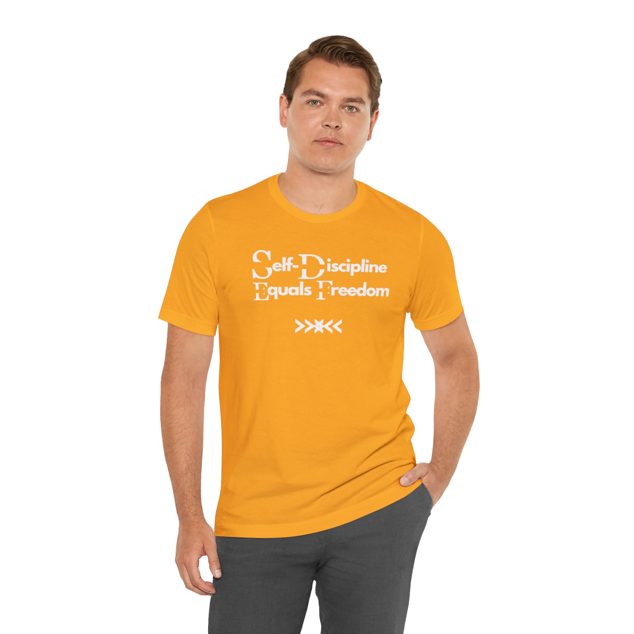Self Discipline Equals Freedom Short Sleeve Tee, Discipline T-shirt ...