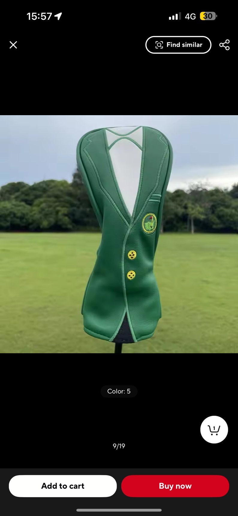 Masters Augusta Green Jacket Golf Headcovers - Etsy
